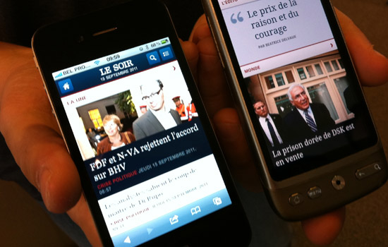 Le Soir lance son nouveau site mobile - Geeko