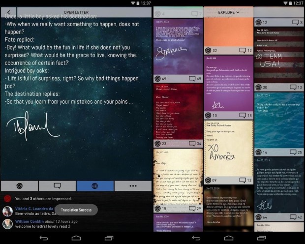 Lettrs, l’appli qui vous permet d’envoyer des lettres à vos amis - Geeko