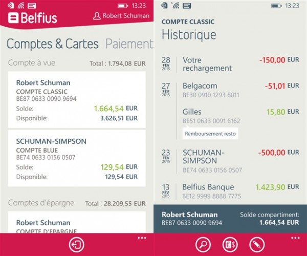 L’application Belfius enfin disponible sur Windows Phone - Geeko