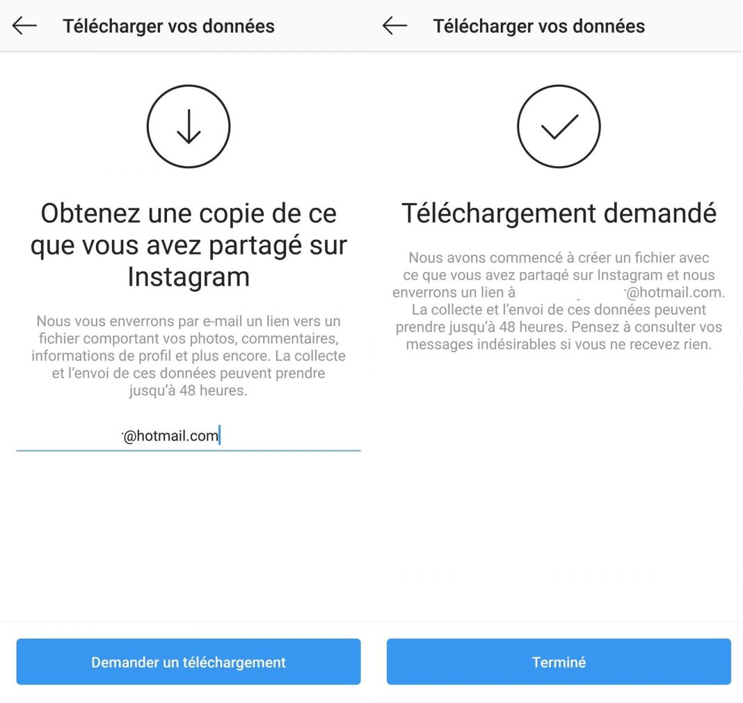 Comment télécharger l’ensemble de ses données sur Instagram - Geeko