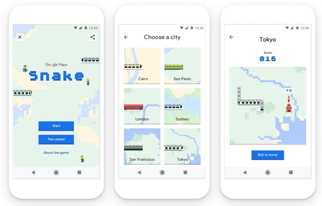 Snake revient…sur Google Maps - Geeko