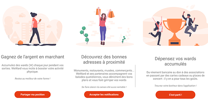 WeWard : une application qui paye ses utilisateurs pour marcher - Geeko