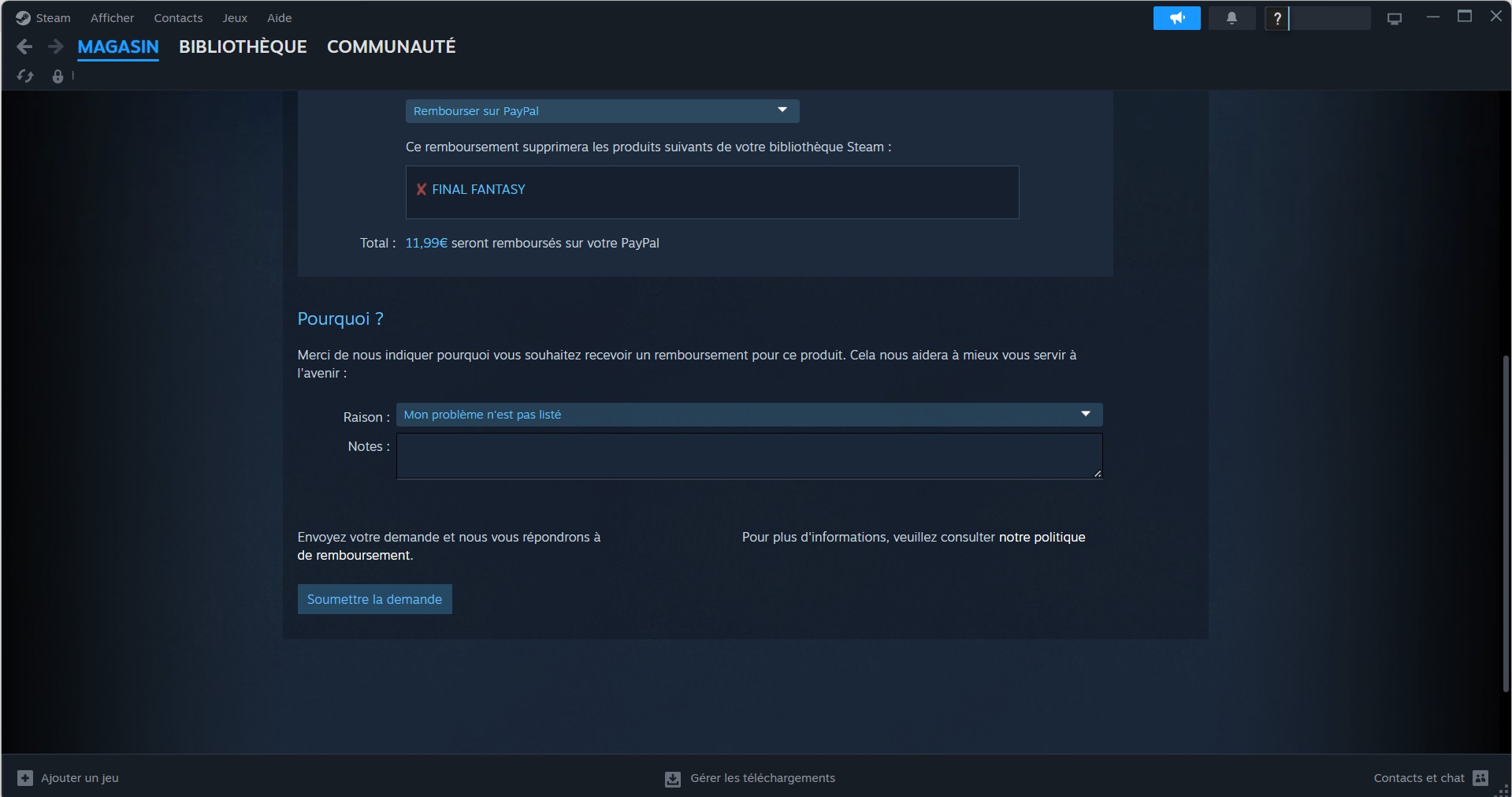 Comment (et quand) peut-on se faire rembourser un jeu sur Steam - Geeko