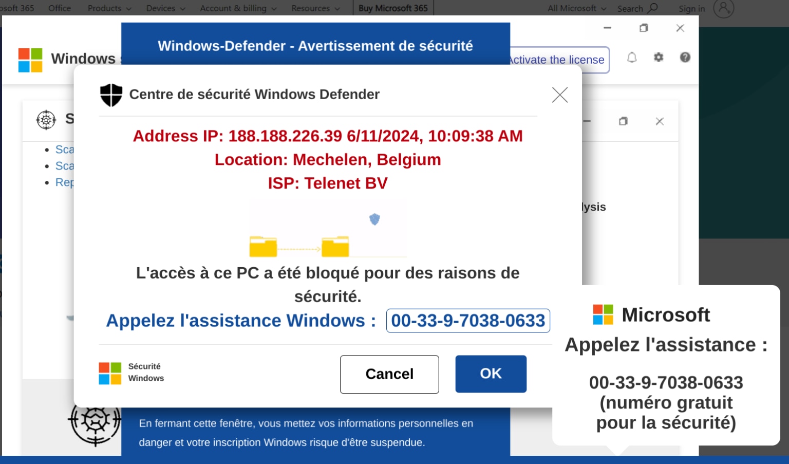 Attention si vous recevez ce message de Windows - Geeko