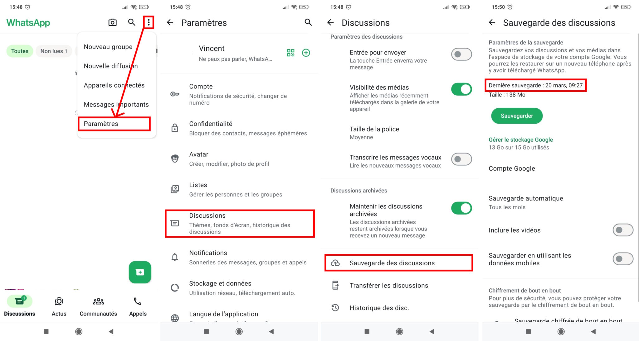 WhatsApp : comment récupérer un message supprimé - Geeko